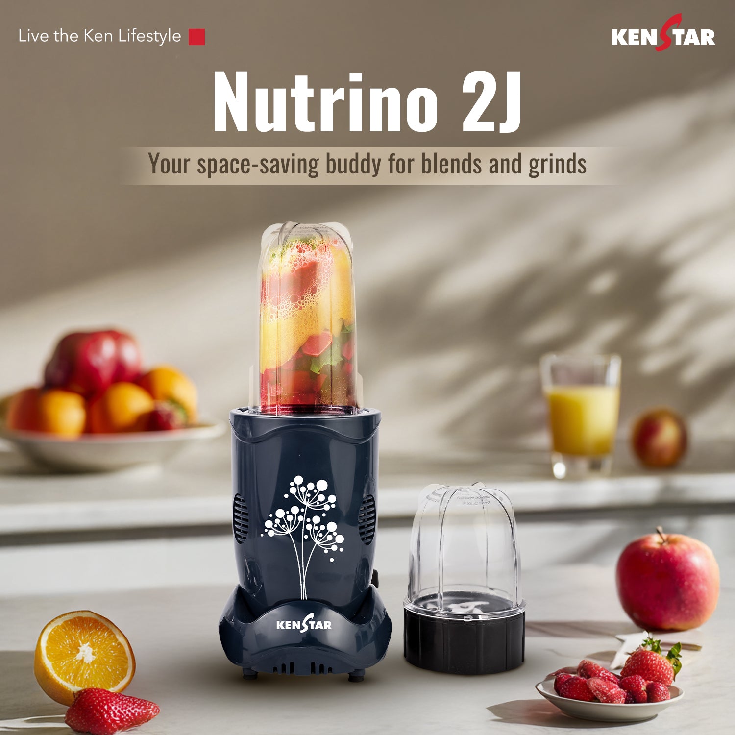 Nutrino Blender 350 W Mixer Grinder – Kenstar Store