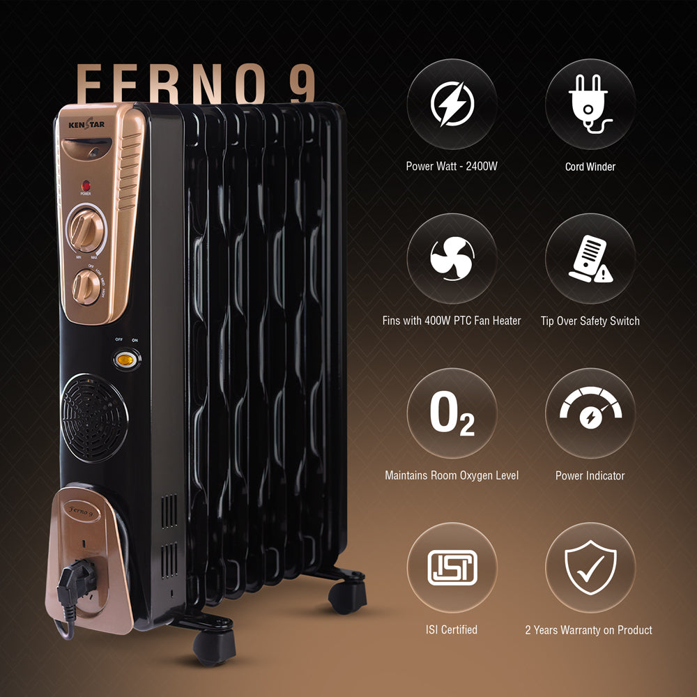 Ferno 9 Oil Filled Radiator Room Heater – Kenstar Store