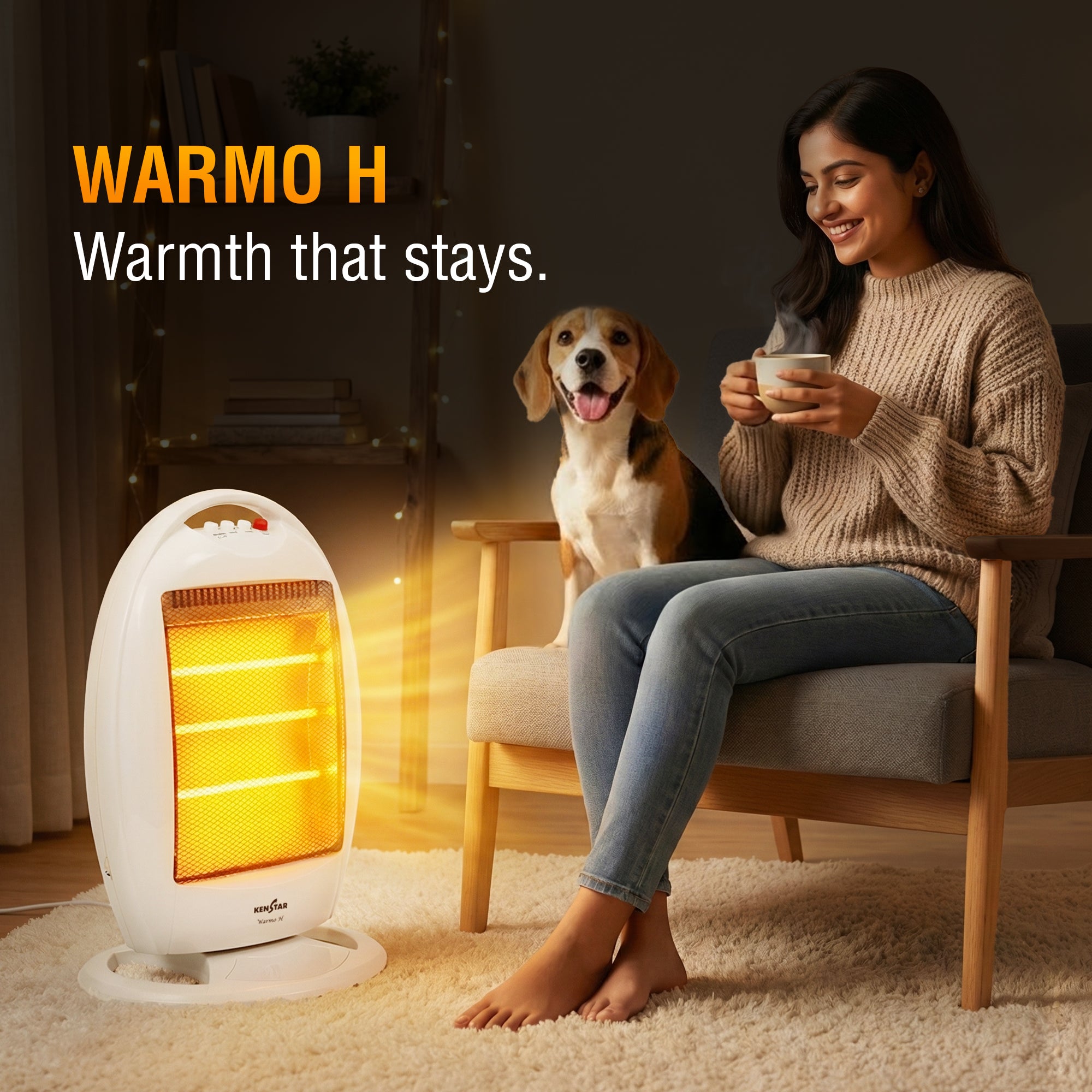WARMO H 1200W HALOGEN HEATER Room Heater – Kenstar Store